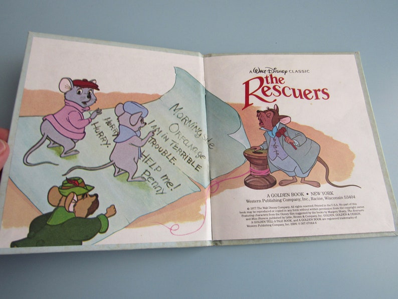 The Rescuers ABC Golden Tell-a-tale Book 1977 Walt Disney Free - Etsy