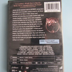 Labyrinth DVD Jim Henson Free Shipping - Etsy