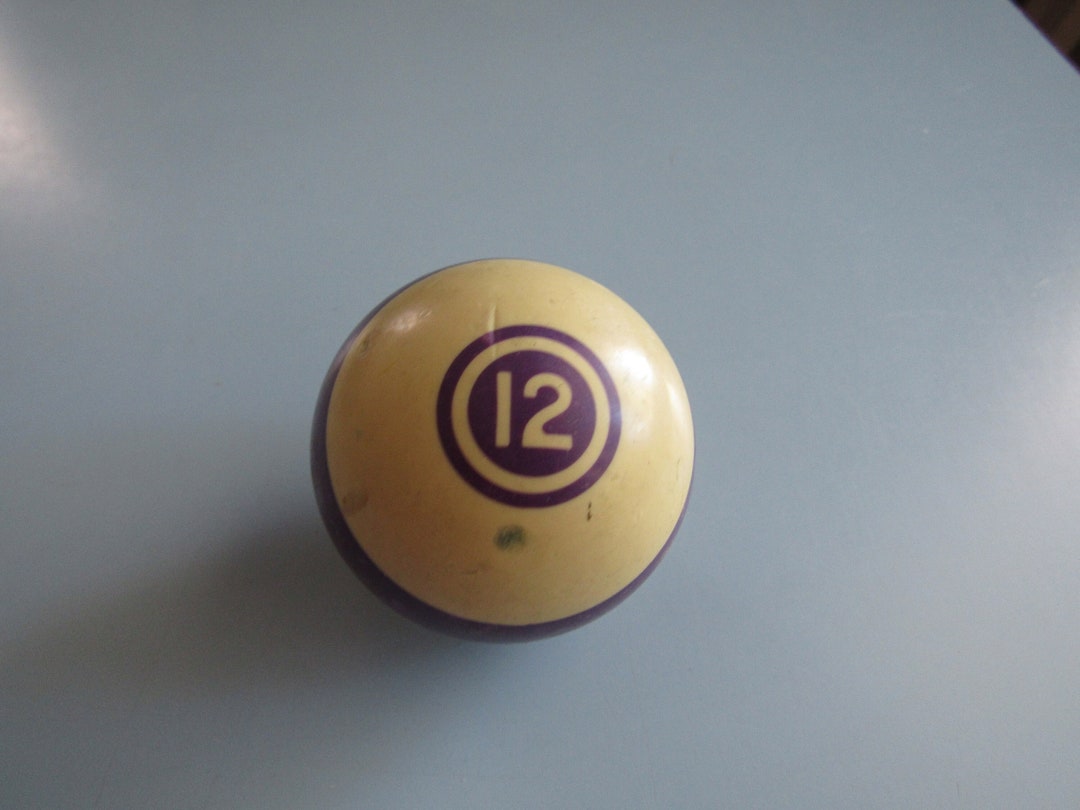 Vintage 12 Ball Pool Ball Billiard Ball Free Shipping - Etsy