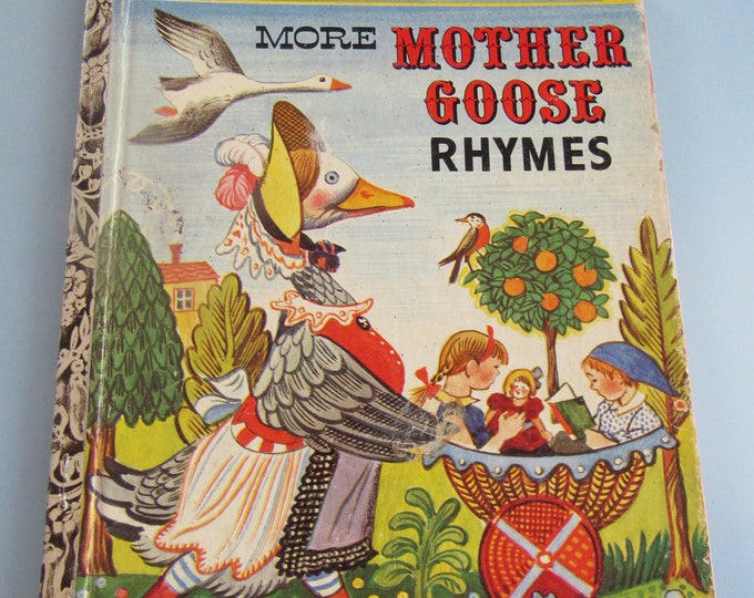 Vintage Little Golden Book More Mother Goose Rhymes 1958 Free Shipping ...