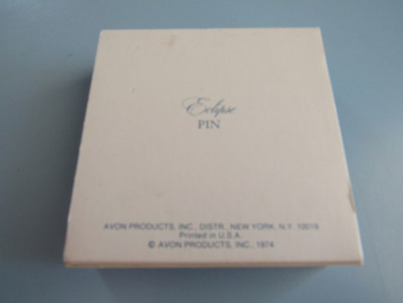 Vintage Avon Eclipse Pin in Original Box 1974 New Old… - Gem