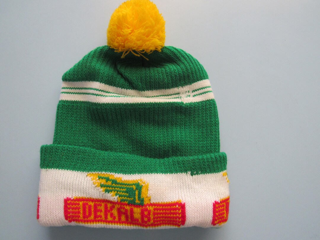Vintage Dekalb Stocking Cap Hat Toboggan Free Shipping - Etsy