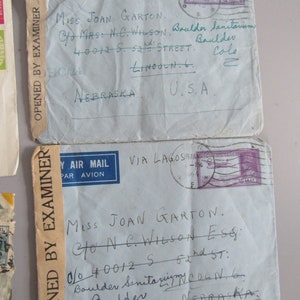 Lot of 7 Vintage Foreign Stamped Envelopes 1940s Free Shipping - Etsy
