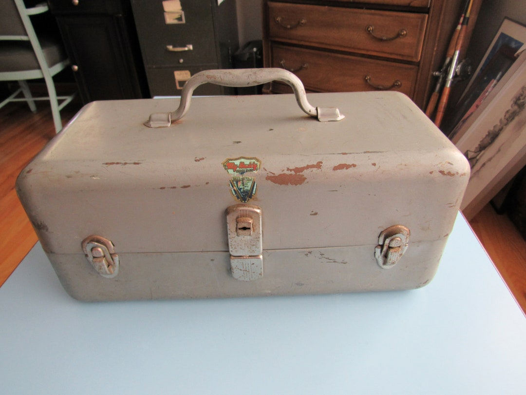Vintage My Buddy Steel Chest Tackle Box With Vintage Tackle Free ...