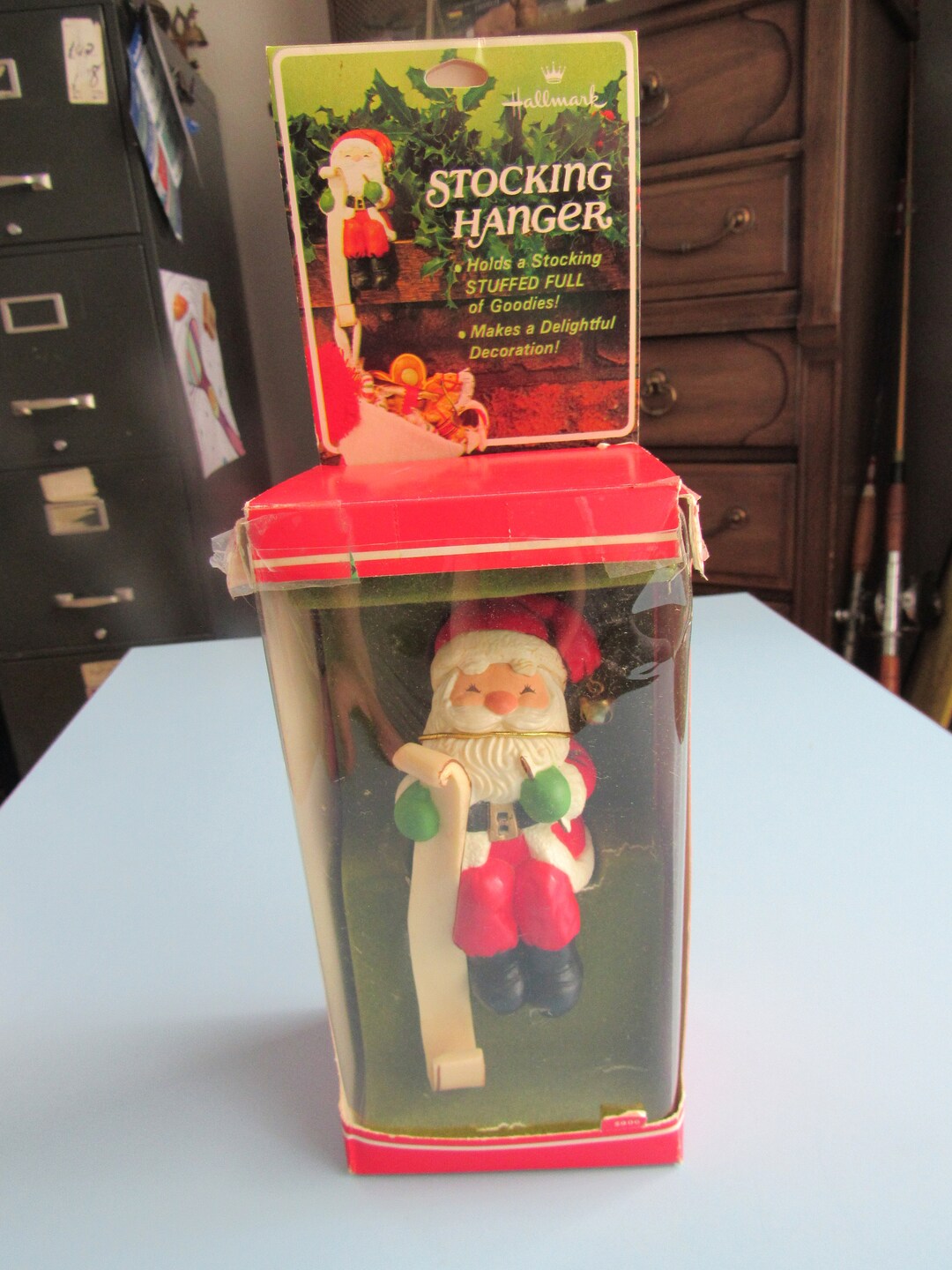 Vintage Hallmark Santa Claus Stocking Hanger Free Shipping - Etsy