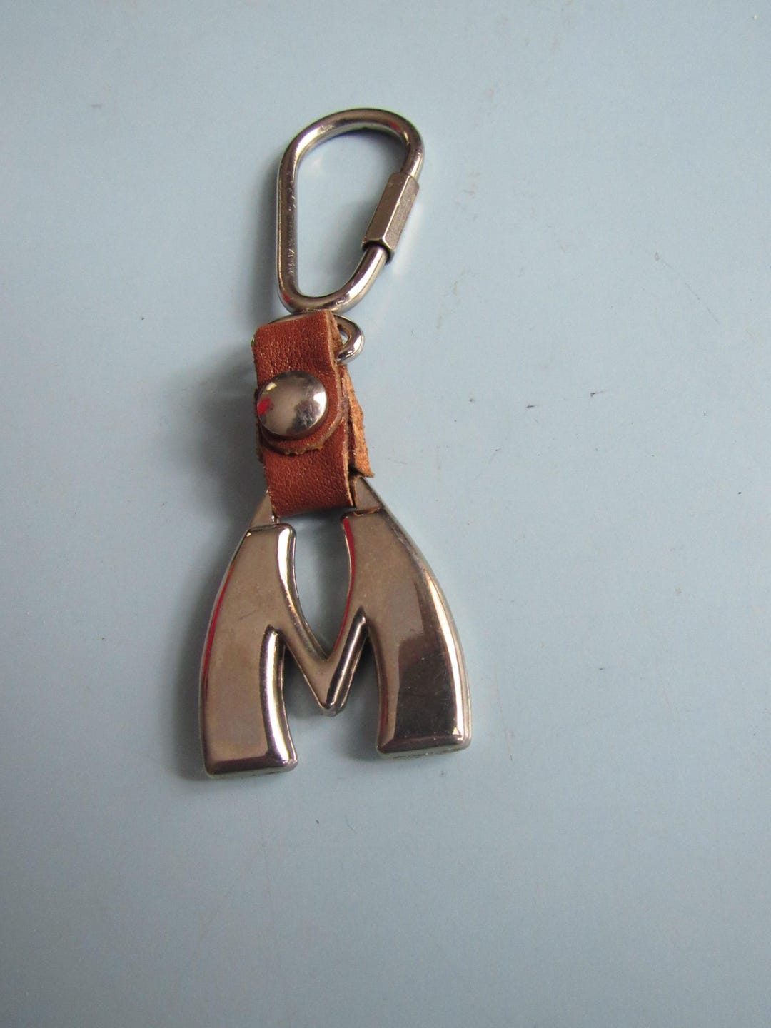 Vintage Letter M Keychain Free Shipping - Etsy