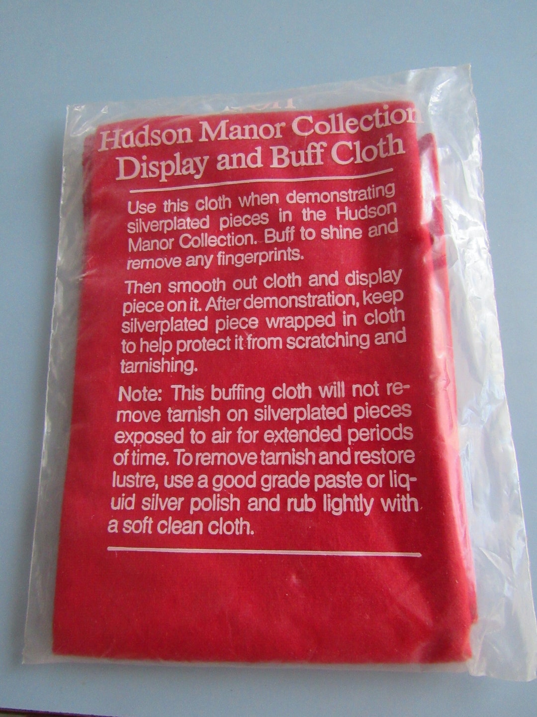 Vintage Avon Hudson Manor Collection Display and Buff Cloth 1970s New ...