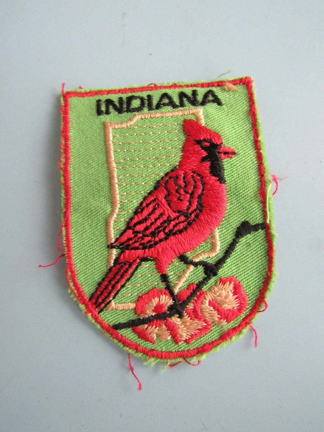 Vintage State of Indiana Patch Free Shipping - Etsy