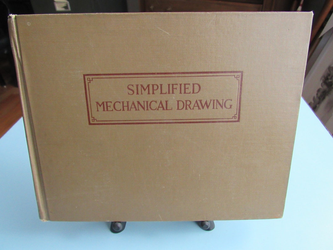 Simplified Mechanical Drawing by Thurman C. Crook 1935 Free Shipping - Etsy