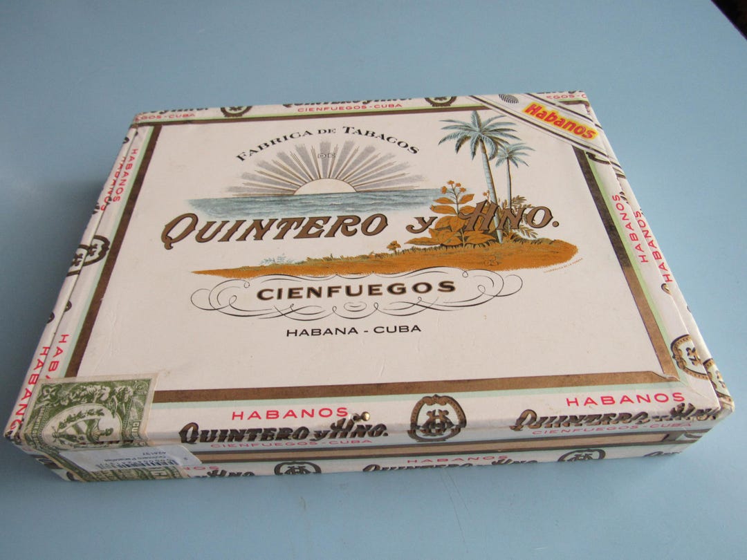 Vintage Quintero Y Hno Cienfuegos Cigar Box Free Shipping - Etsy
