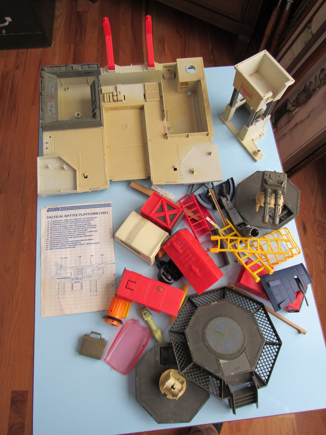 Lot of Vintage GI Joe Tactical Battle Platform TBF Accessories, Parts ...