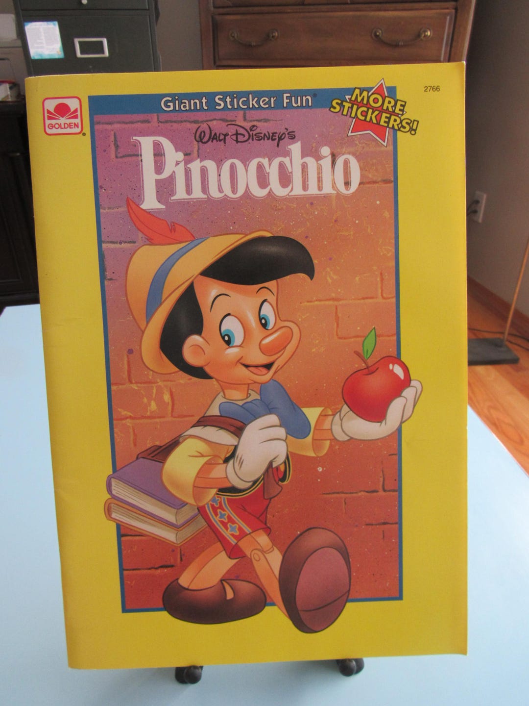 Vintage Walt Disney's Pinocchio Giant Sticker Fun Book 1992 Free ...