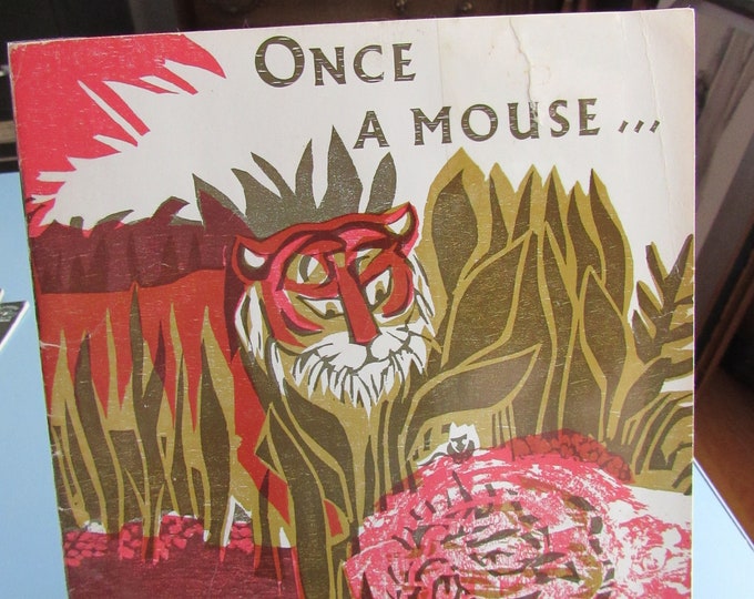 Once a Mouse... by Marcia Brown 1961 Free Shipping - Etsy