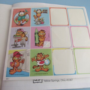 Garfield Goes to School Jim Davis 1988 Free Shipping - Etsy