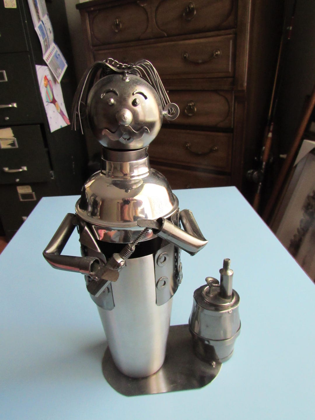 Vintage Martini Shaker Bartender Figure Free Shipping - Etsy