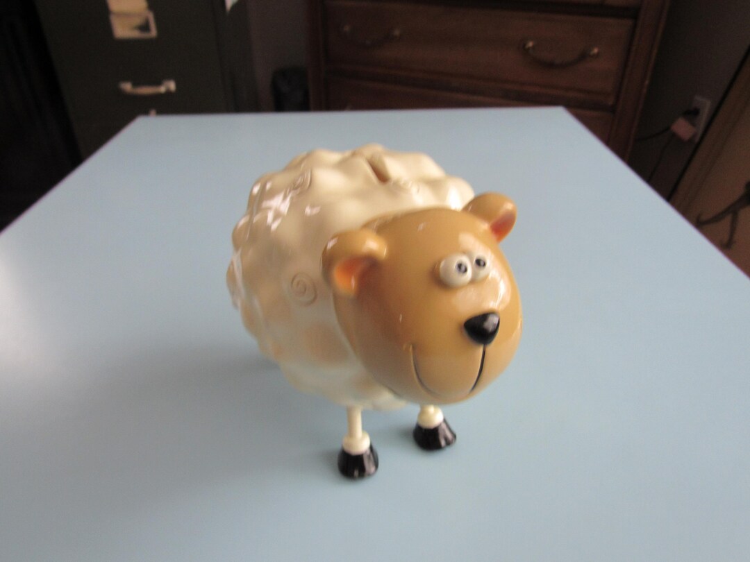 Vintage Ceramic Sheep Bank Free Shipping - Etsy