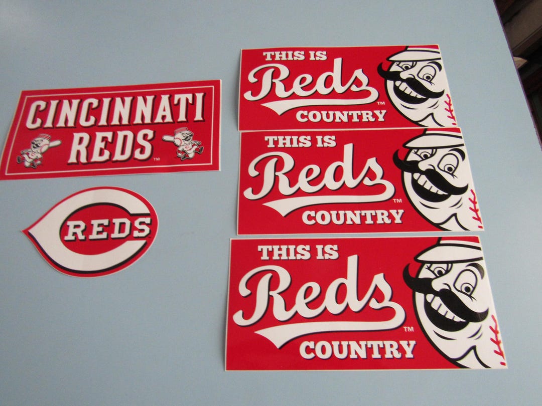 Lot of 5 Vintage Cincinnati Reds Stickers Free Shipping - Etsy