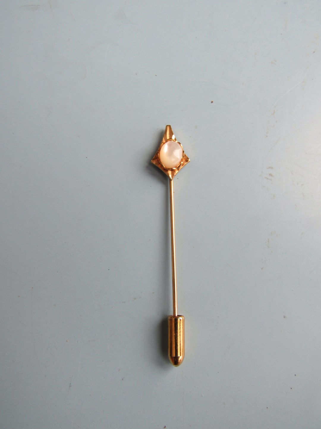 Vintage Gold Tone Rhinestone Stick Pin Free Shipping - Etsy