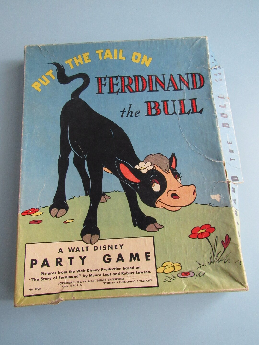 Vintage Walt Disney Put the Tail on Ferdinand the Bull Party Game 1938 ...