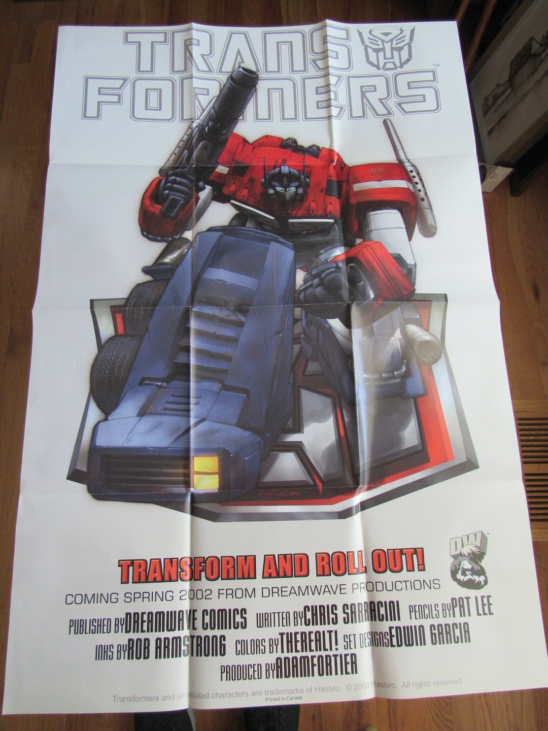 Vintage Dreamwave DW Comics Transformers Retailer Promotional Poster ...