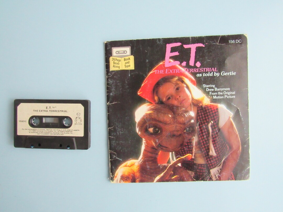 Vintage E.T. Book & Cassette 1982 Free Shipping - Etsy