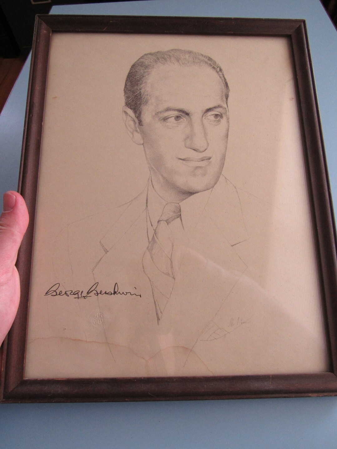 Vintage George Gershwin Signed Official ASCAP Portrait American Society ...