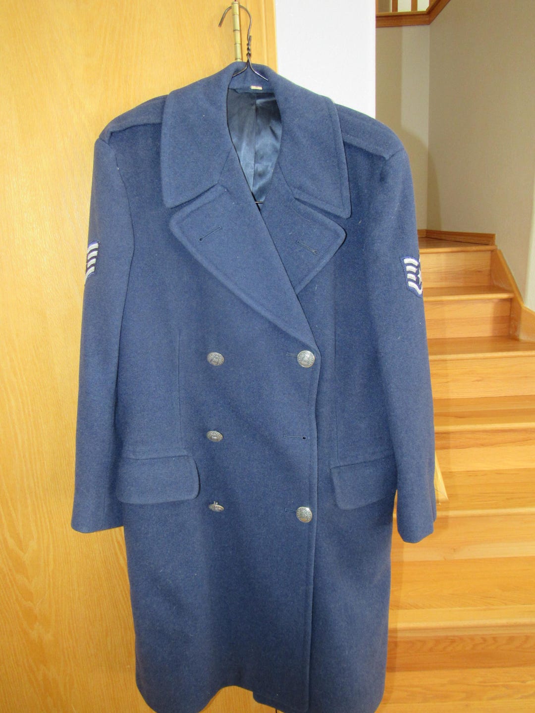 Vintage US Air Force Blue Wool Overcoat Sz 37 R USAF Free Shipping - Etsy