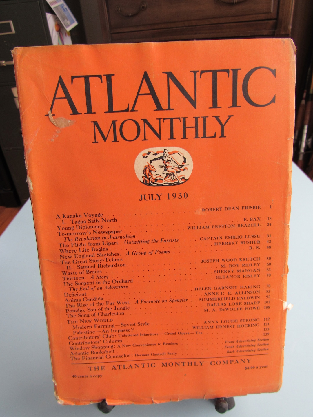 The Atlantic Monthly Vol. 146 No. 1 July 1930 Free Shipping - Etsy
