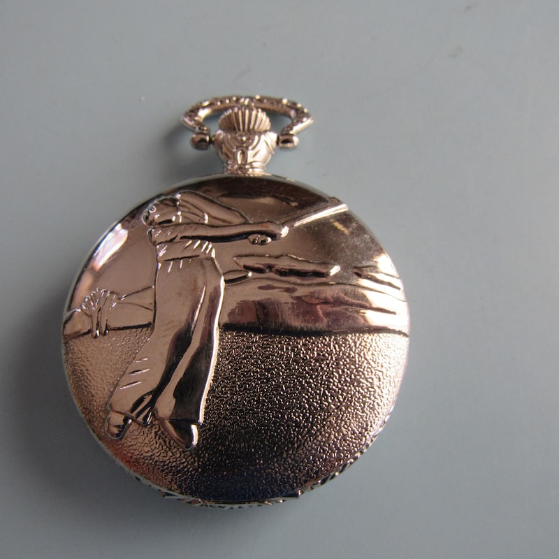 Vintage Golf Pocket Watch - Etsy