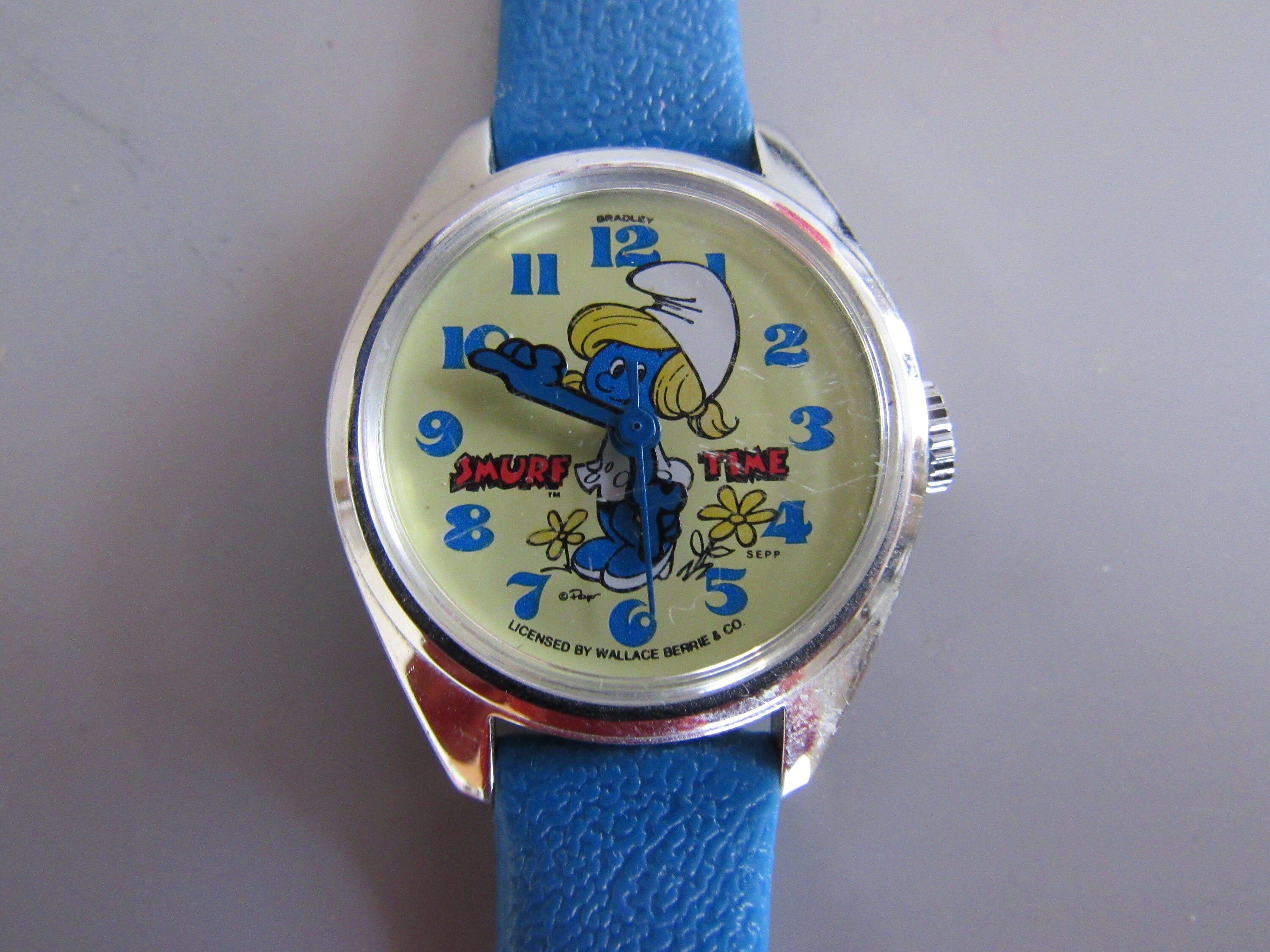 Vintage Bradley Smurf Time Smurfette Mechanical Watch Needs | Etsy