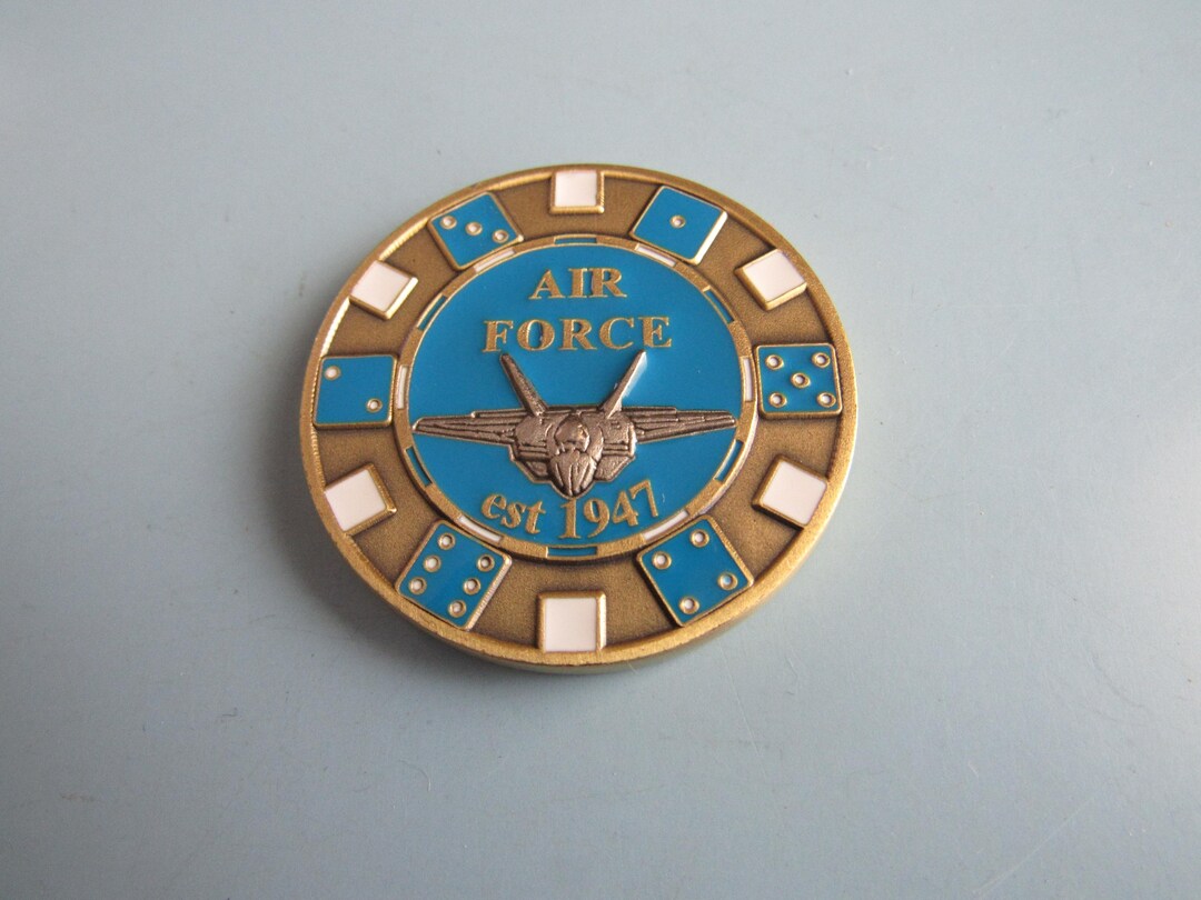 Vintage United States Air Force Feeling Lucky? Challenge Coin Free ...