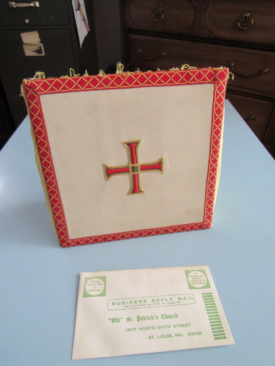 Vintage Christian Liturgical Burse Catholic Free Shipping - Etsy