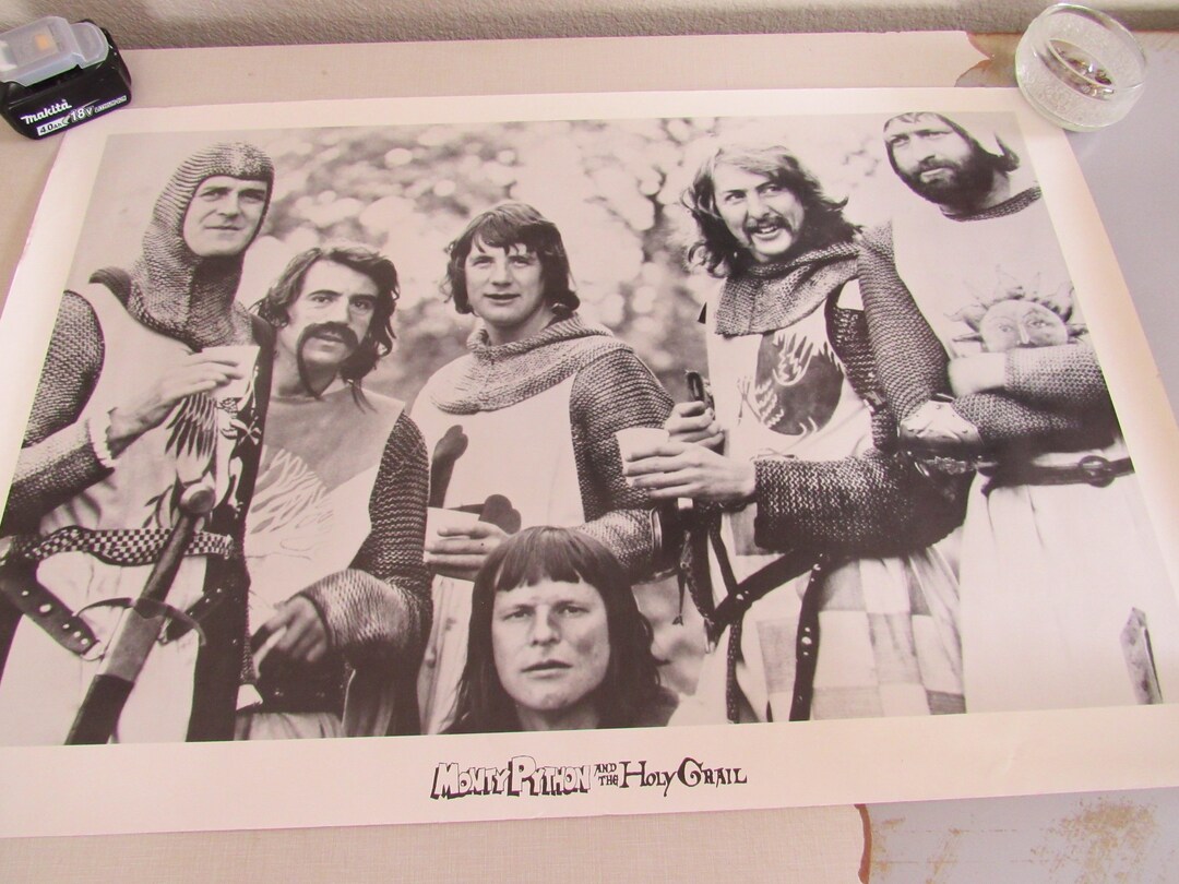 Vintage Monty Python and the Holy Grail Poster Free Shipping - Etsy