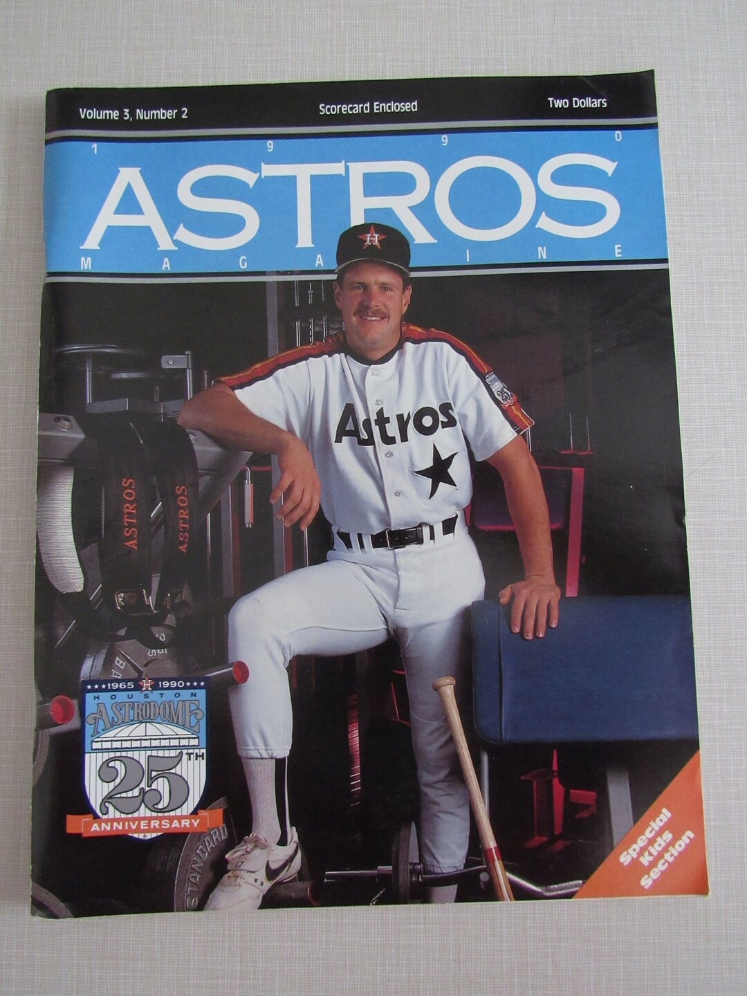 Vintage Houston Astros Vol 3 No 2 1990 Souvenir Program Magazine Free ...