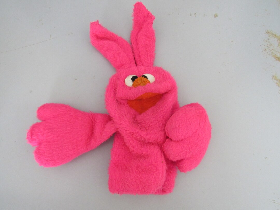Vintage Puppet Factory Pink Bunny Hand Puppet 1974 Free Shipping - Etsy