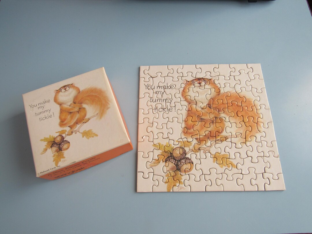Vintage Springbok Mini Jigsaw Puzzle You Make My Tummy Tickle Over 70 ...