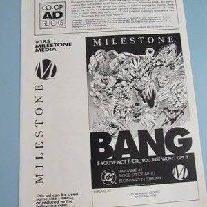 Vintage Milestone Media DC Comics Retailer Promotional Package Poster ...