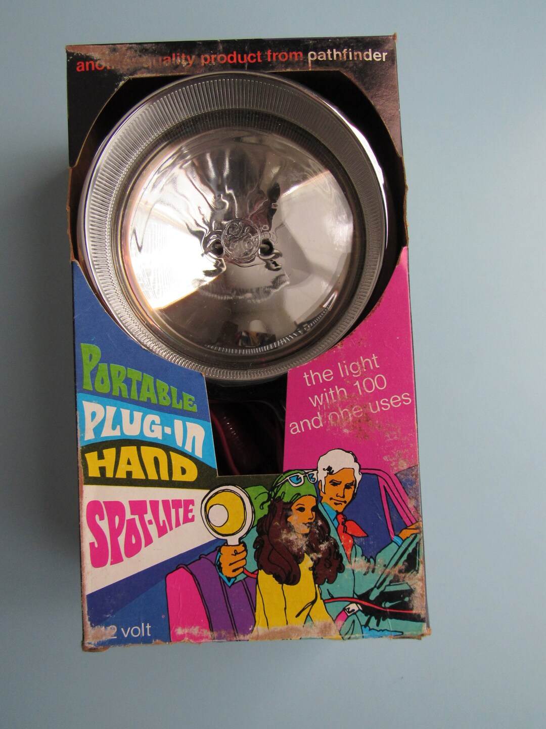 Vintage Pathfinder Handheld Car Spotlight Automotive Accessory GE Free ...