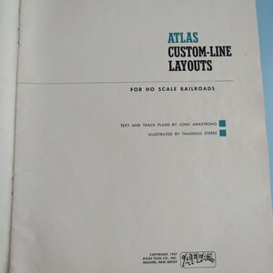 Custom-line Atlas Layouts HO Scale Railroads by John Armstrong 1957 ...