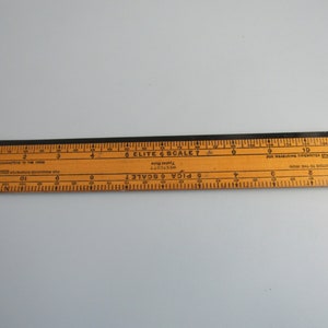 Vintage Westcott Typist Rule Ruler Free Shipping - Etsy