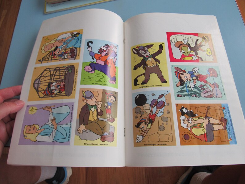 Vintage Walt Disney's Pinocchio Sticker Fun Book 1993 Free Shipping - Etsy