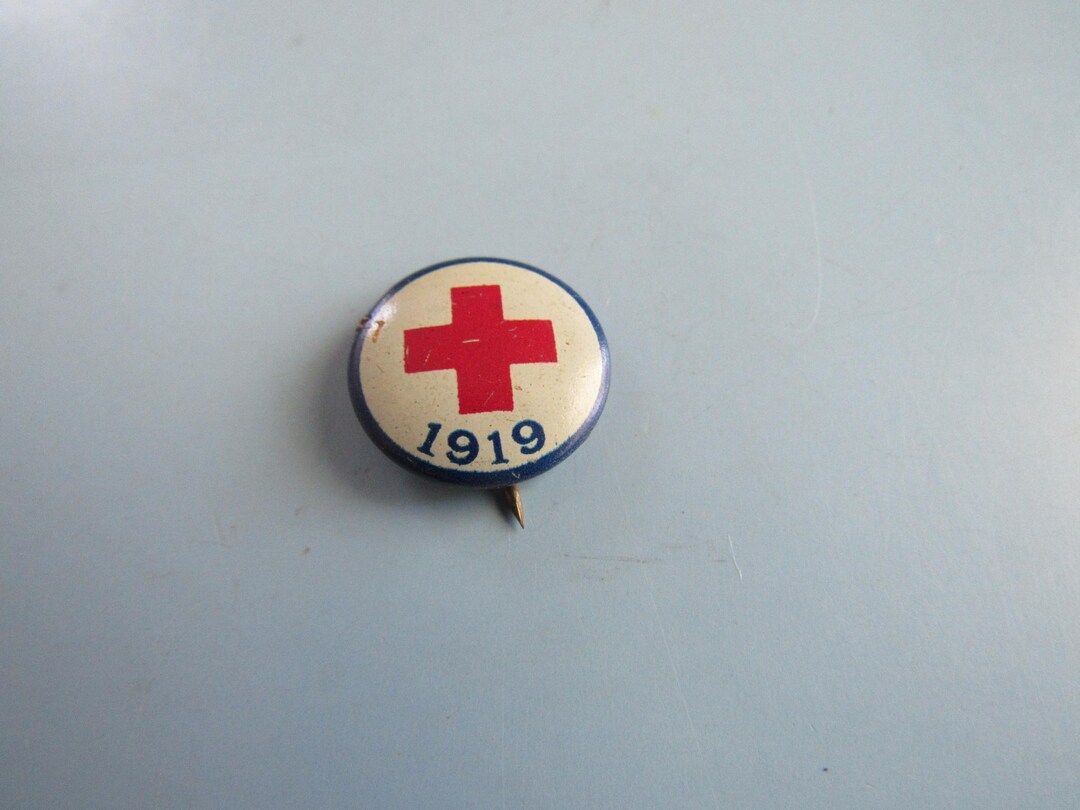 Vintage Red Cross 1919 WWI Pinback Button Free Shipping - Etsy