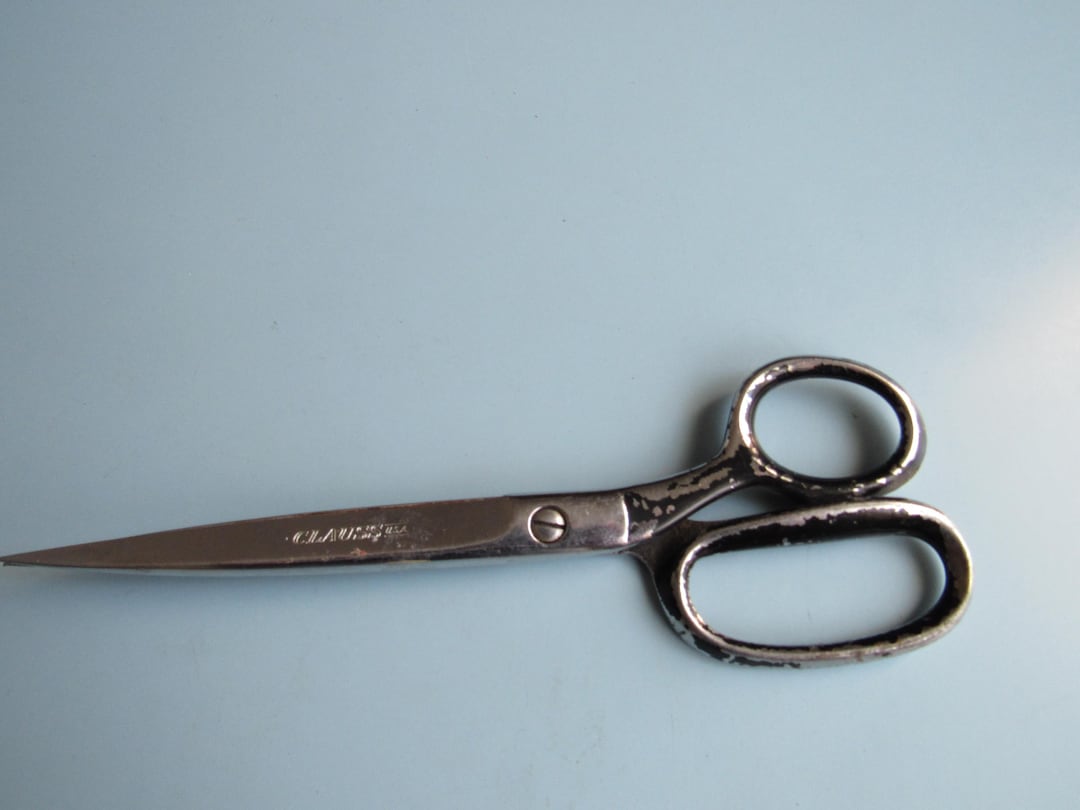 Vintage Clauss Black Handle Scissors Free Shipping - Etsy