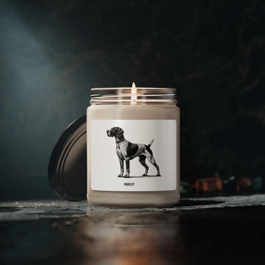 Custom German Shorthaired Pointer Soy Candle: GSP Dog Lover Gift - Etsy
