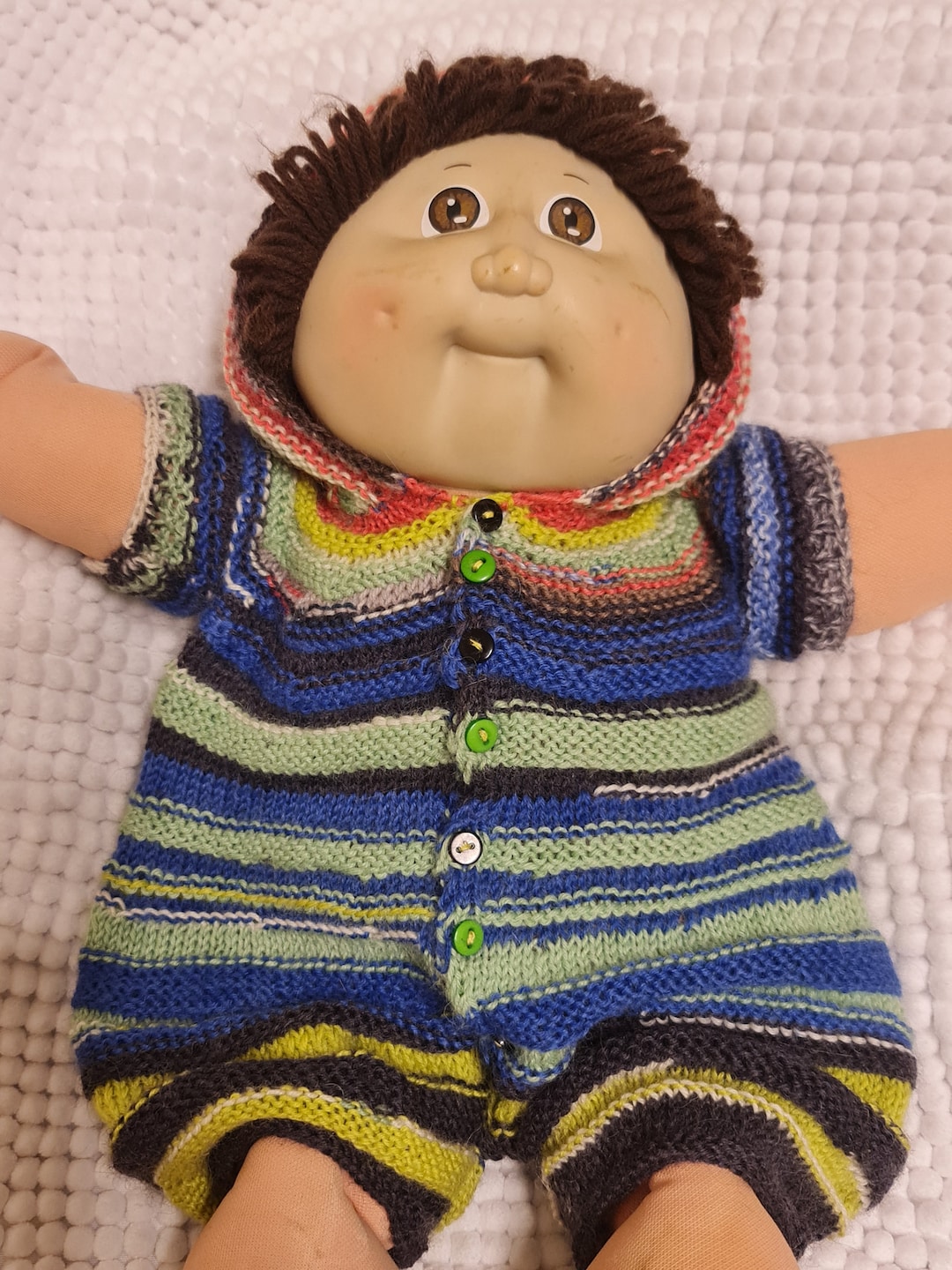 Hand Knitted Onesie for 1416 Mattel Cabbage Patch Kid Doll 129 - Etsy