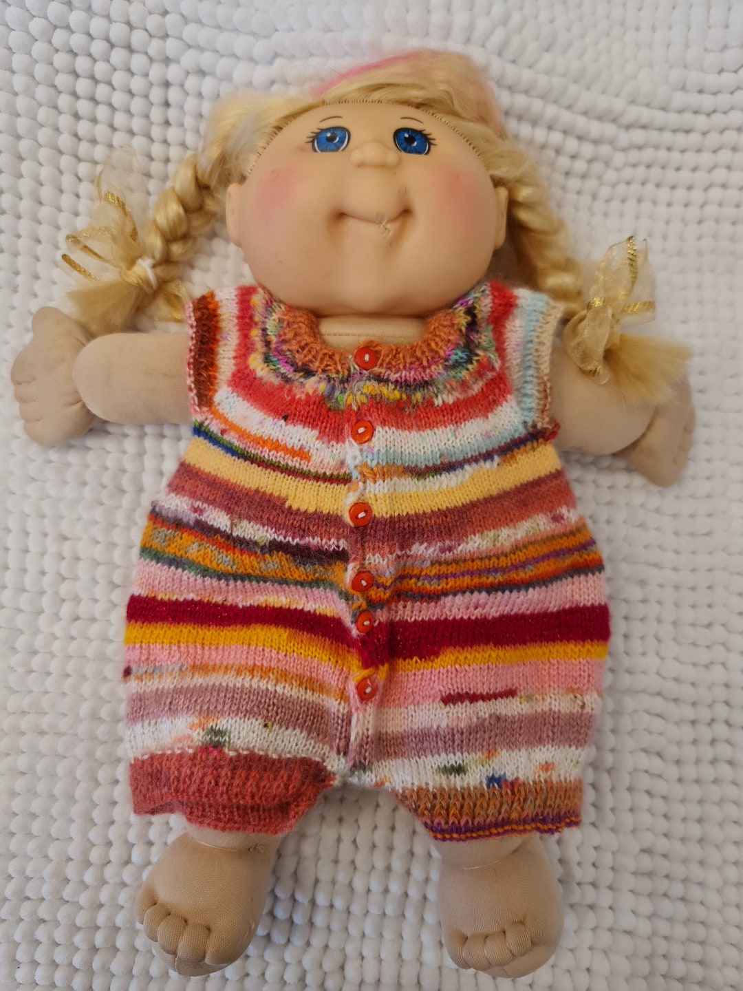 Hand Knitted Onesie for 14 Mattel Cabbage Patch Kid Doll 148 - Etsy