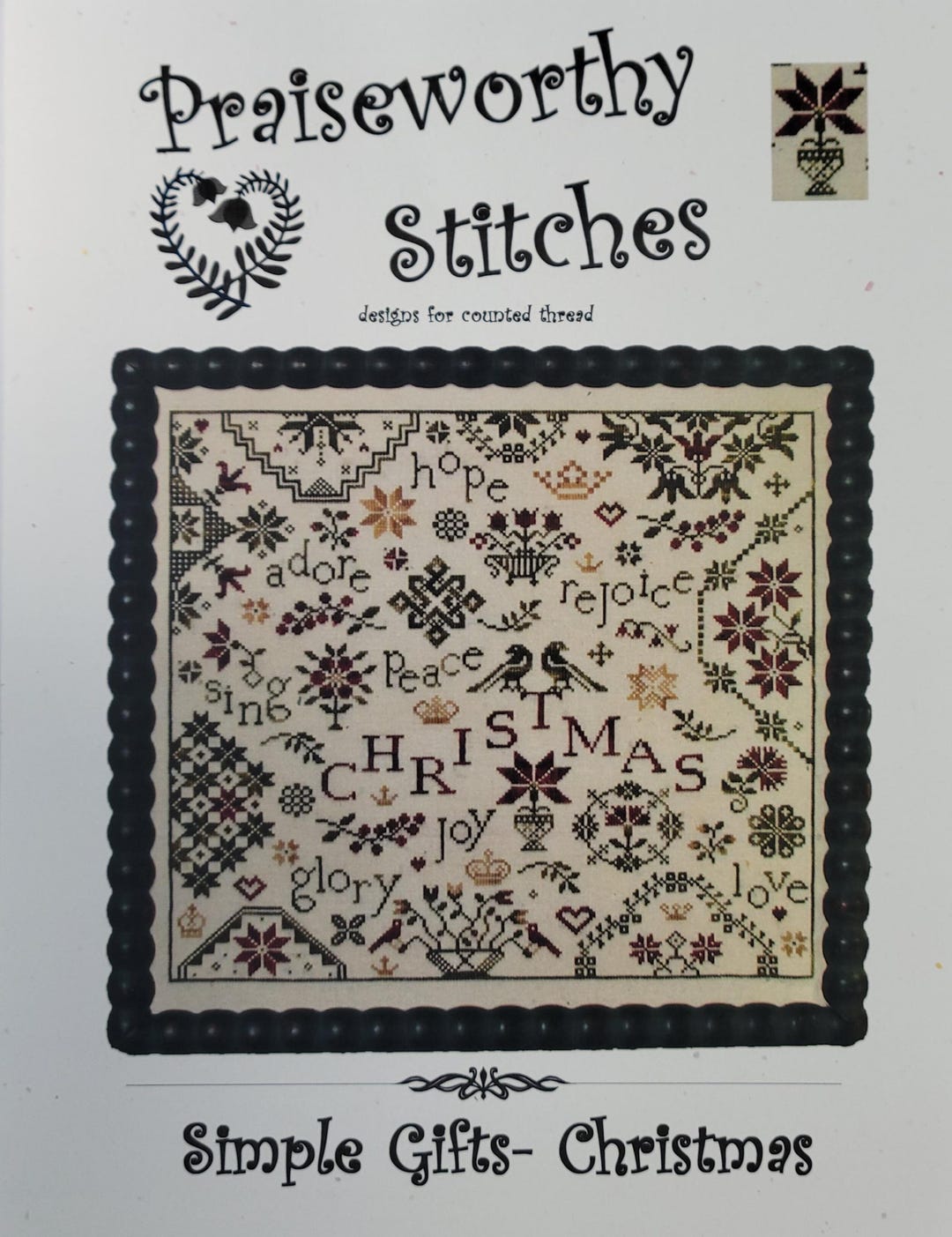 Praiseworthy Stitches Simple Gifts Christmas Cross Stitch Pattern ...