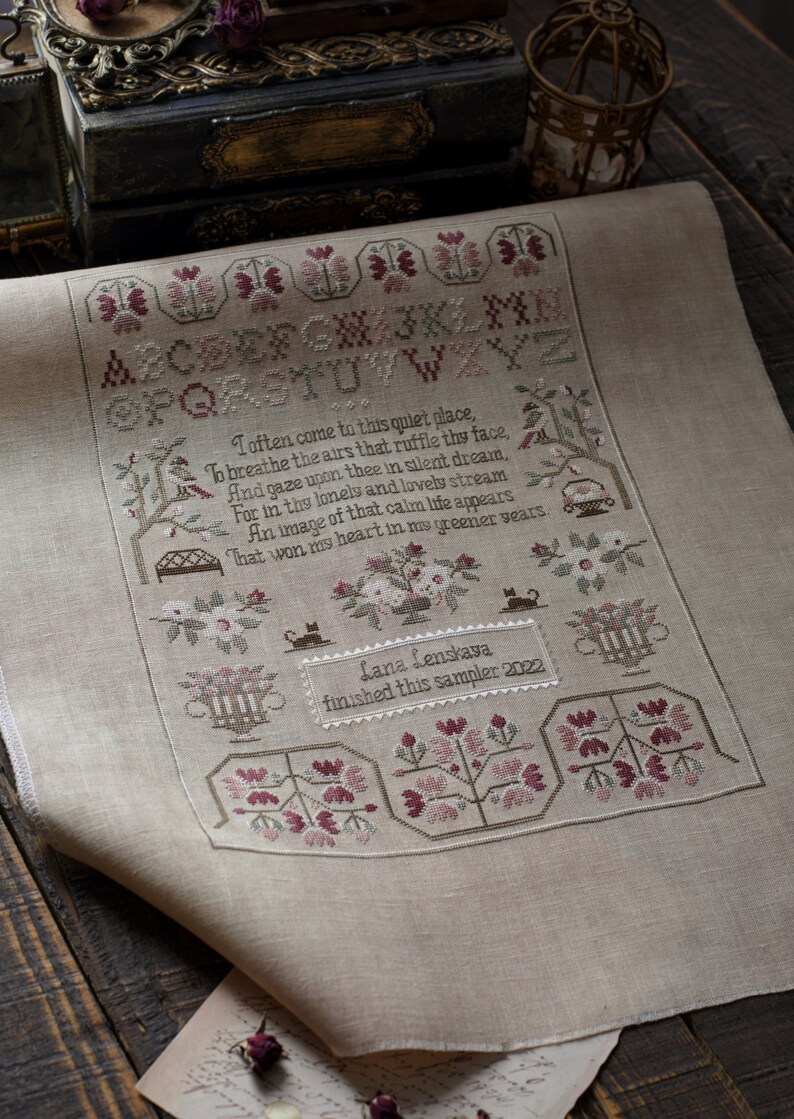 My Little Garden Sampler by Stitches Through the Years, Digital ...