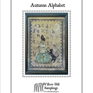 Autumn Alphabet, by Willow Hill Samplings. Cross Stitch Pattern DIGITAL ...