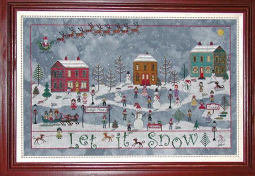 December Snow by Praiseworthy Stitches, Cross Stitch Pattern - Etsy